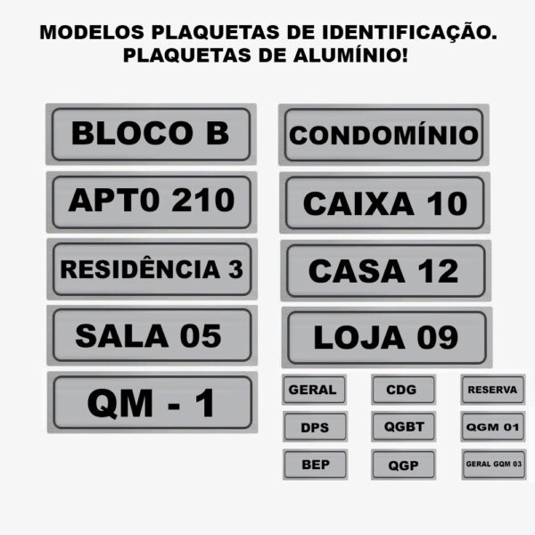 Plaqueta aluminio-dps - Fritz Distribuidora