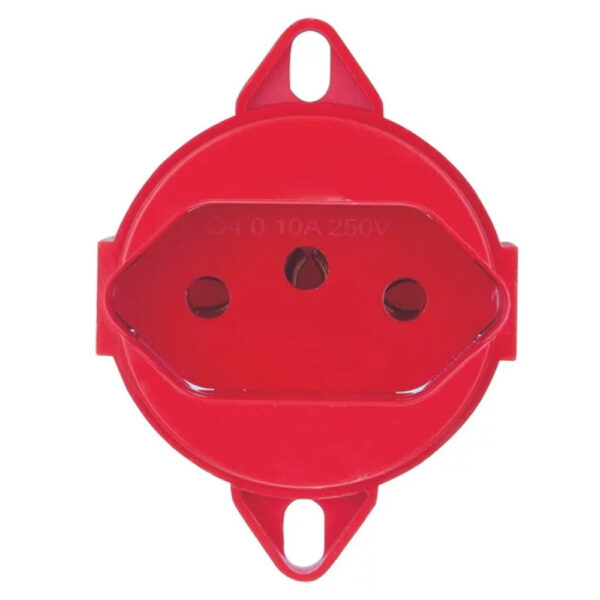 Tomada de piso 2p+t 20a - vermelha (12299132) (weg) - Fritz Distribuidora